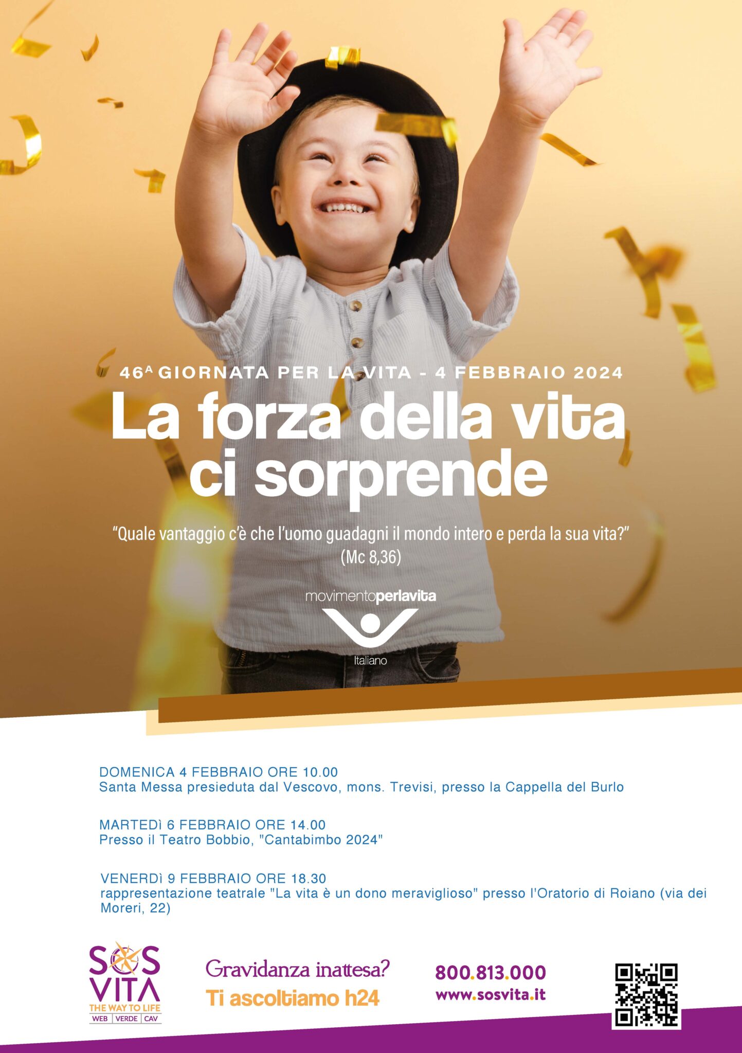 La forza della vita ci sorprende | 46ª Giornata Nazionale per la Vita ...